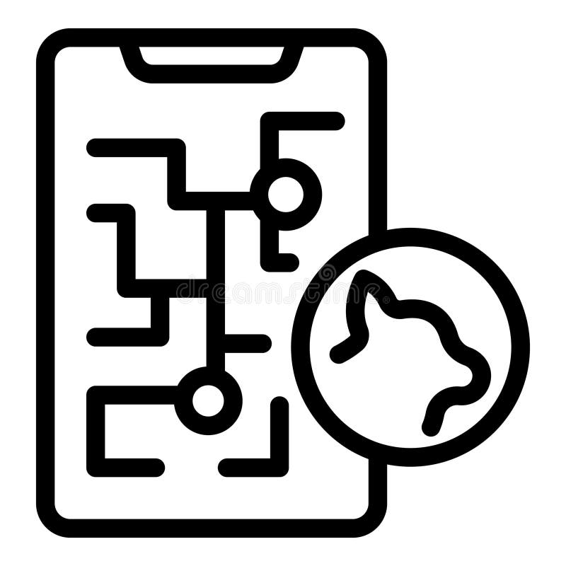 Mobile Maze Game with Pig Icon Stock Vector - Illustration of ...