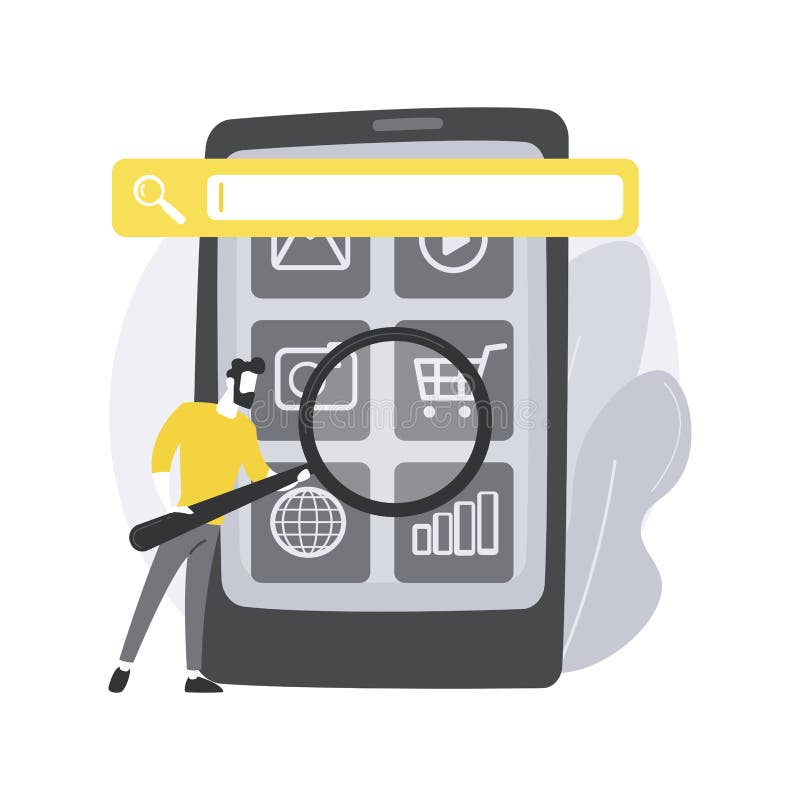 Mobile Media Optimization Abstract Concept Vector Illustration. Stock ...