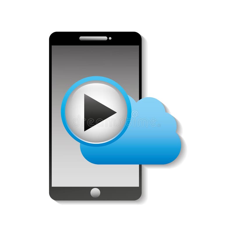 Mobile media player icons stock vector. Illustration of design - 85371390