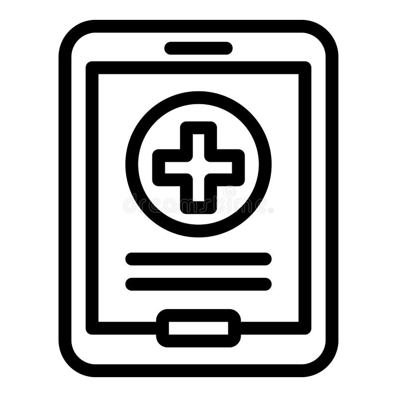 Mobile Medical Bed Icon, Cartoon Style Stock Vector - Illustration of ...