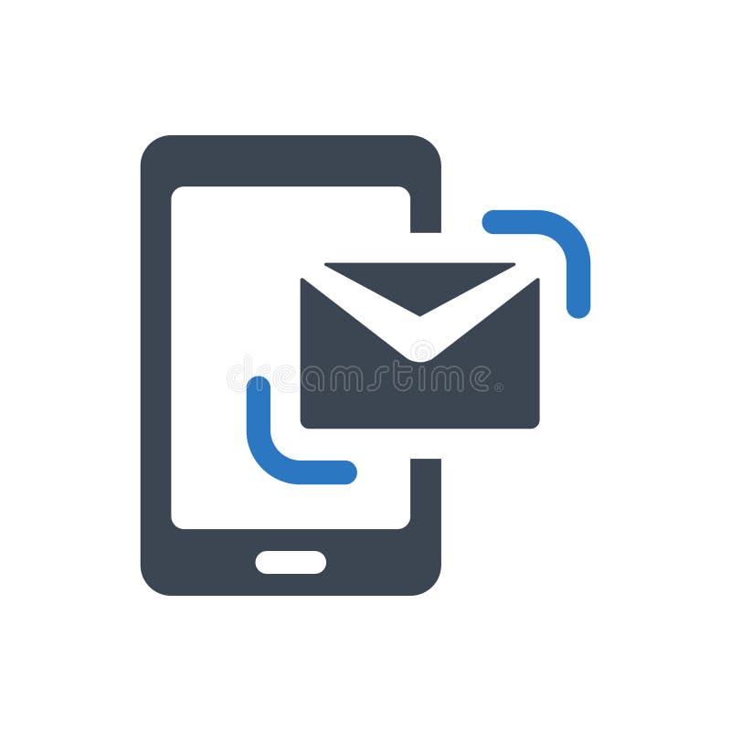 Mobile message icon stock vector. Illustration of message - 217598968