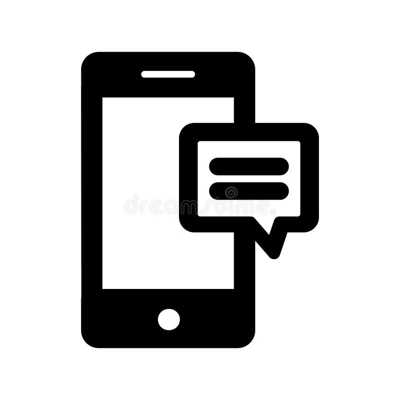 Mobile Message Vector Icon Which Can Easily Modify or Edit Stock Vector ...