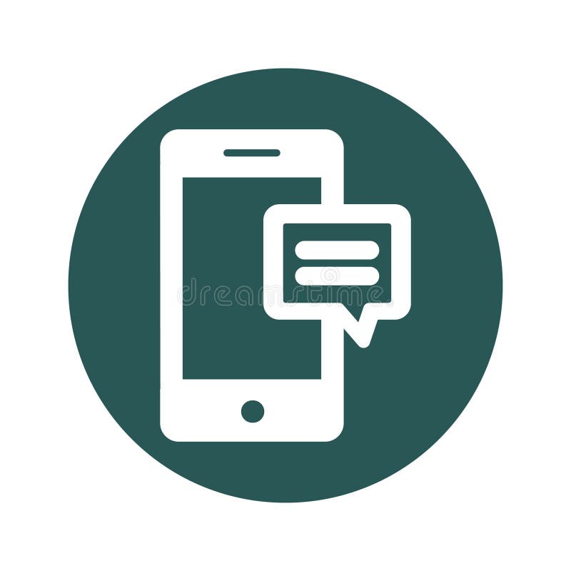 Mobile Message Vector Icon Which Can Easily Modify or Edit Stock Vector ...