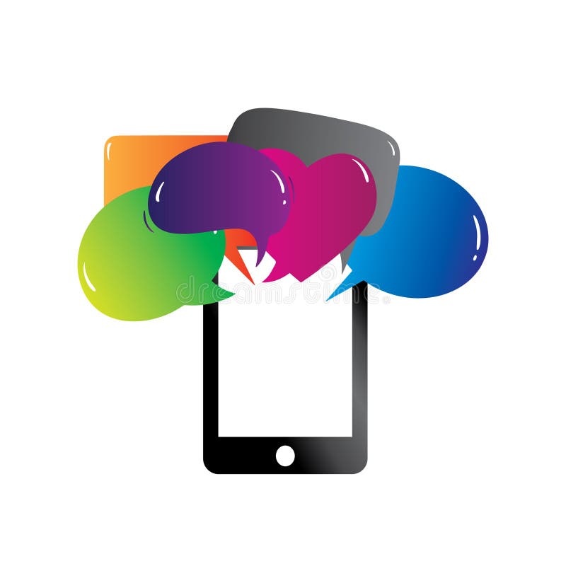 Mobile Messages Vector Design Stock Vector - Illustration of icon ...