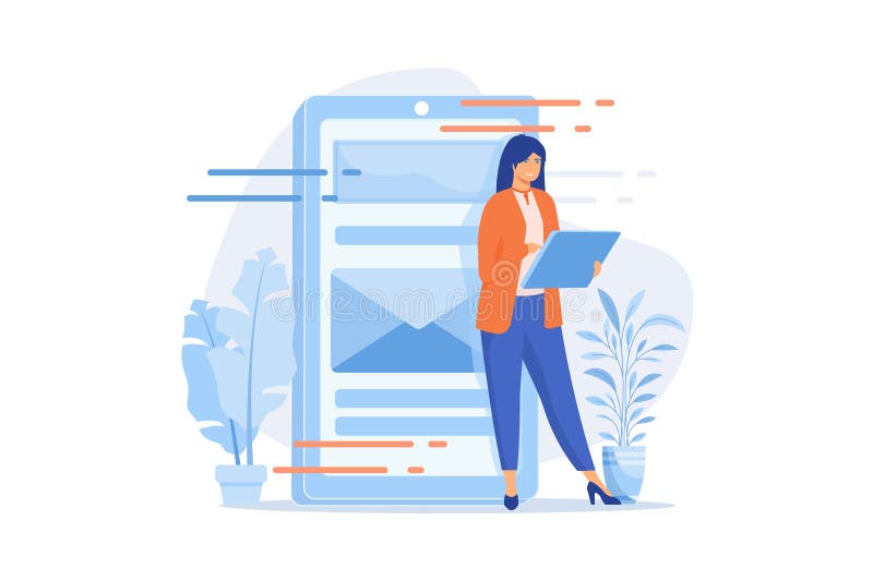 Mobile Messaging. Modern Communication Technology, Online Chatting, SMS ...