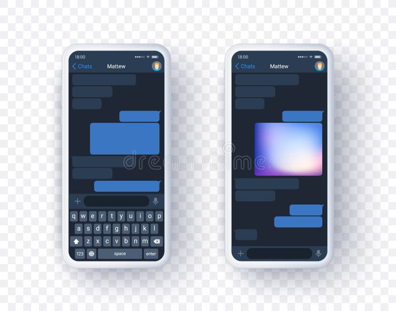 Phone Keyboard Mockup Qwerty Keypad Alphabet Buttons And Numbers In
