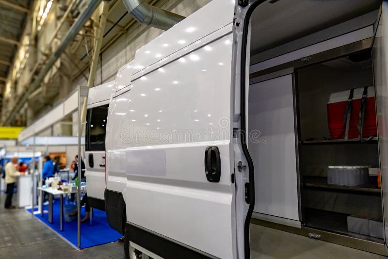 A Mobile Mobile Laboratory Based on an Automobile Van Stock Photo ...