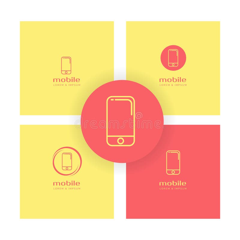 Mobile Modern Creative Logo Stock Vector - Illustration of unique ...