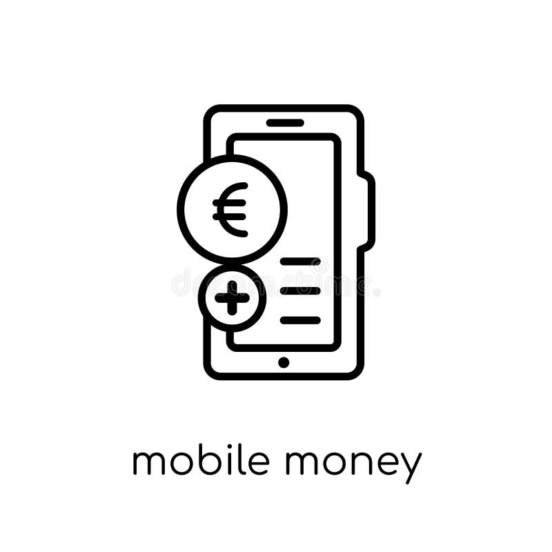 Mobile Money Icon from Collection. Stock Vector - Illustration of ...