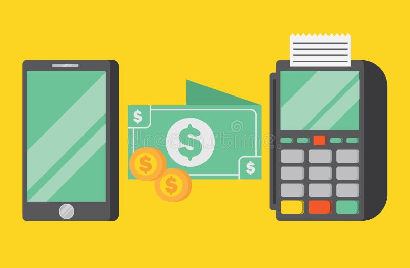 Mobile Money Payment NFC Technology Smart Phone Technology POS Machine ...