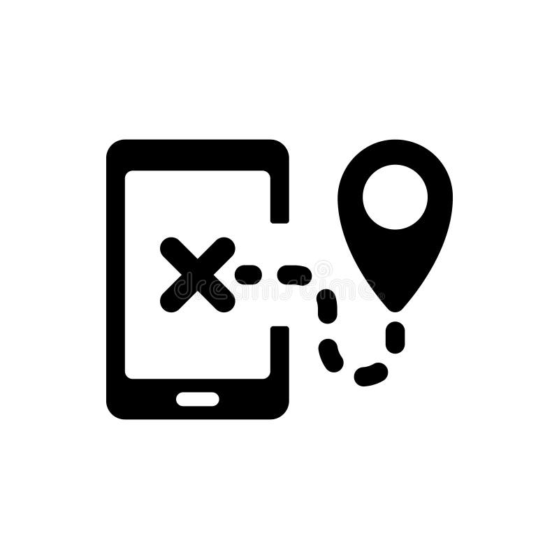 Mobile navigation icon stock vector. Illustration of mobile - 218947096