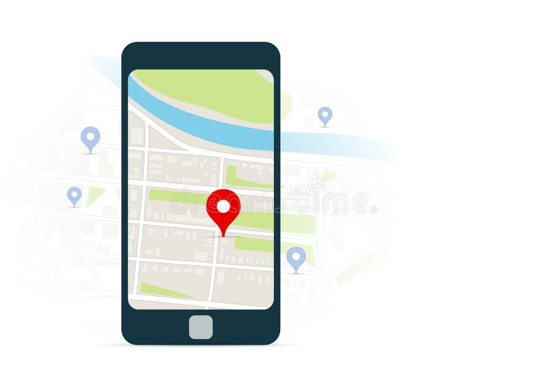 Tablet PC and Smart Phone with Navigation System Stock Vector ...