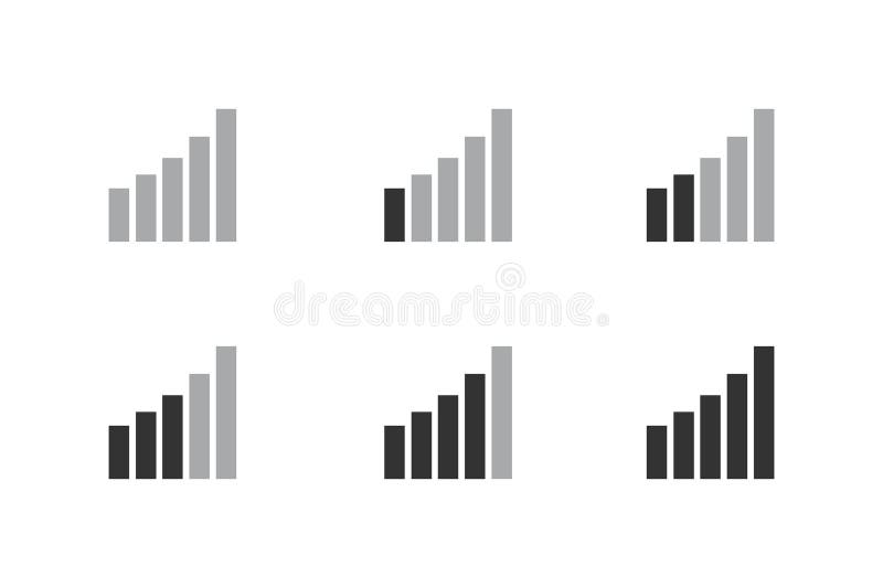 Mobile Network and Antenna Status Internet Indicator. Stock Vector ...