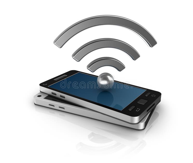 Mobile network concept stock illustration. Illustration of network ...