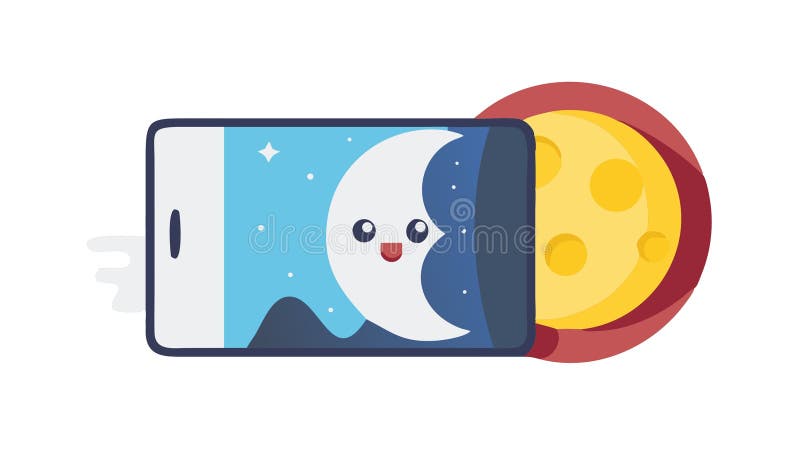 Mobile Night Mode. Dark Theme Phone Interface, Vector Design Generative ...