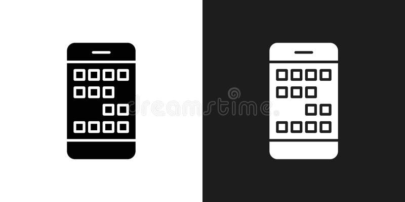 Mobile Notch Icon Logo Set Vector Stock Vector - Illustration of ...
