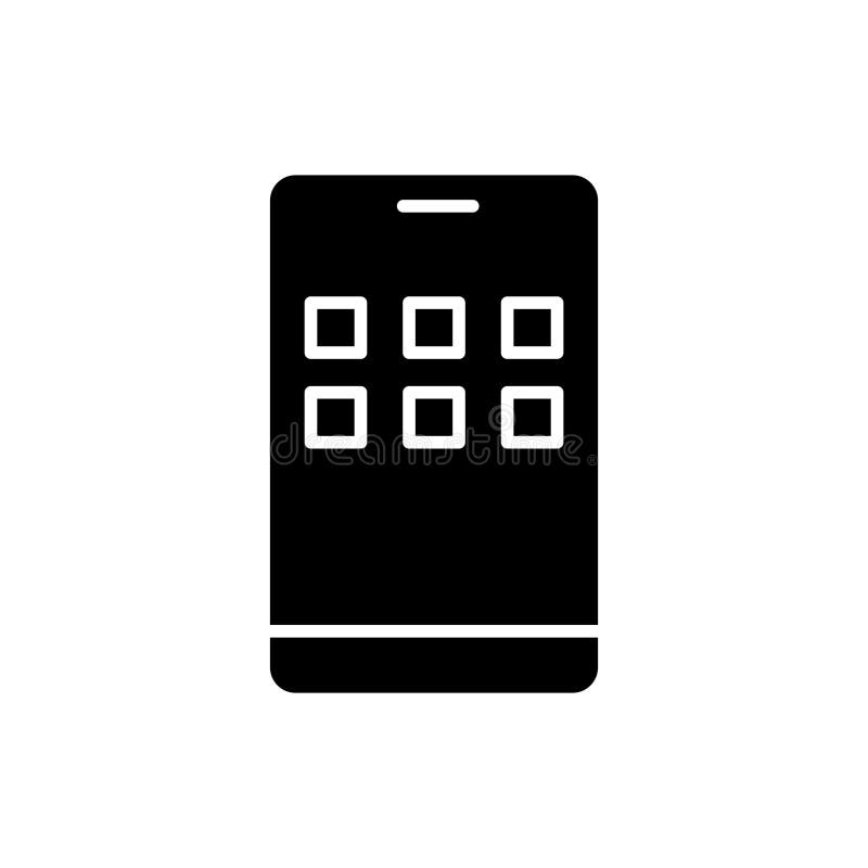 Mobile Notch Vector Icon Set Stock Illustration - Illustration of line ...