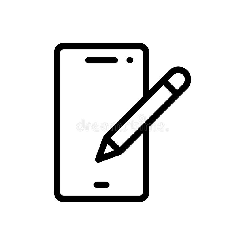 Mobile dog note stock vector. Illustration of menu, puppy - 34576352