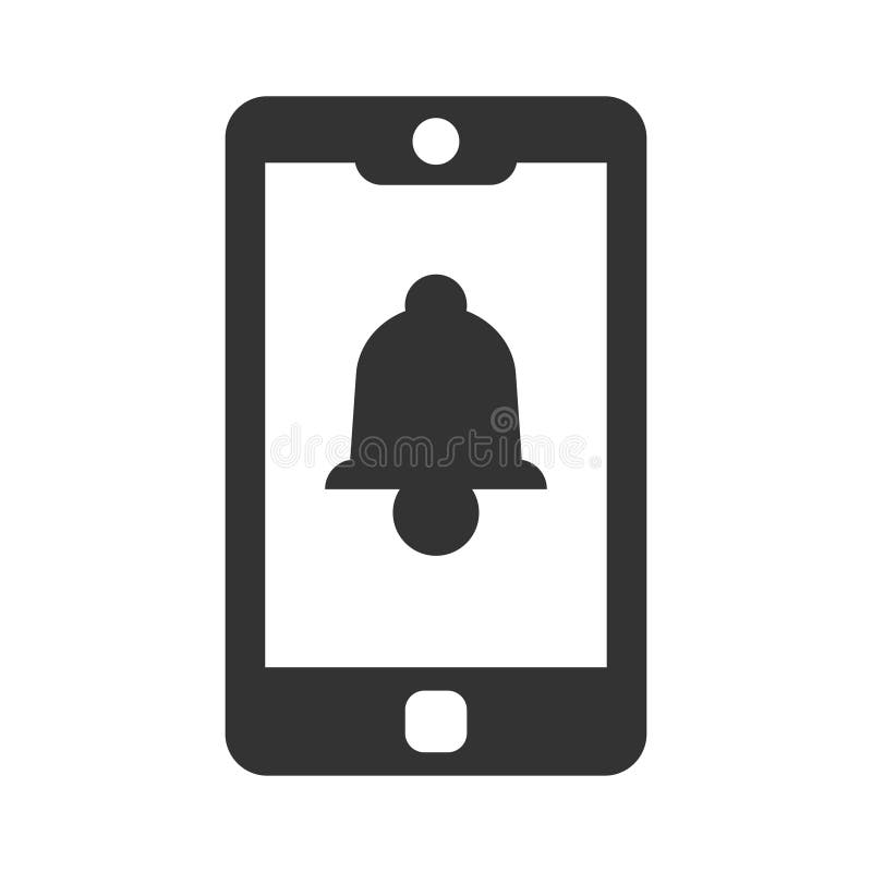 Mobile Notification icon stock vector. Illustration of designed - 225662412