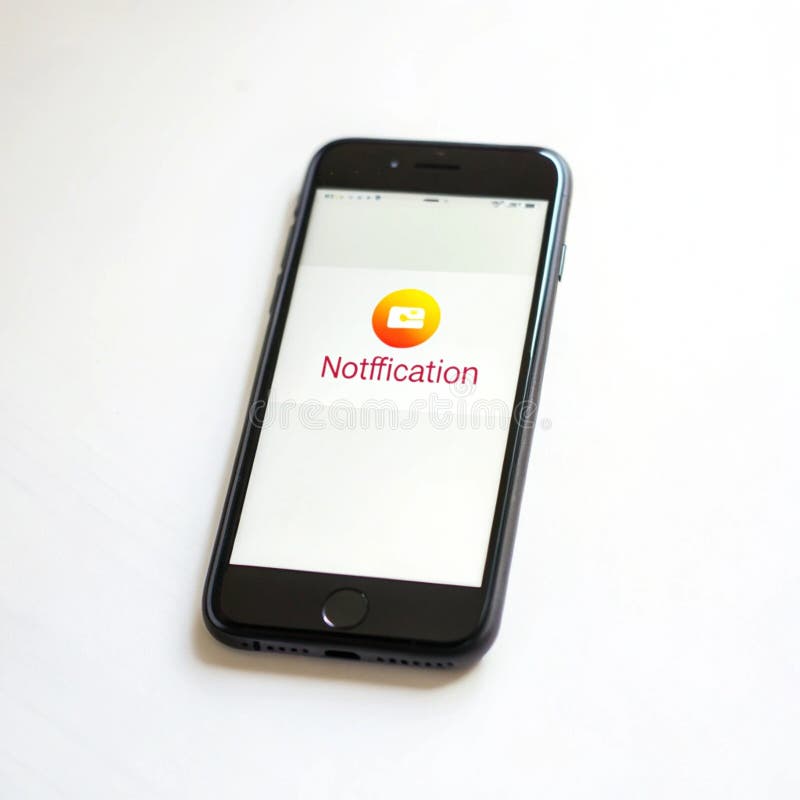 Mobile Notification Flat Clipart Vector Illustration Stock Vector ...