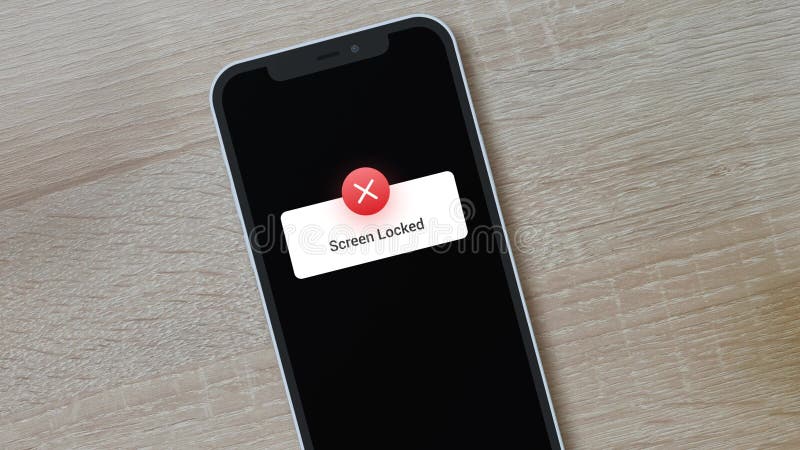 Mobile Notification Popup Screen Locked on Smartphone Screen, UI Alert ...
