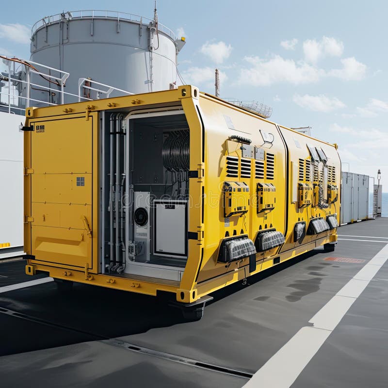 Mobile Nuclear Reactor stock illustration. Illustration of station ...