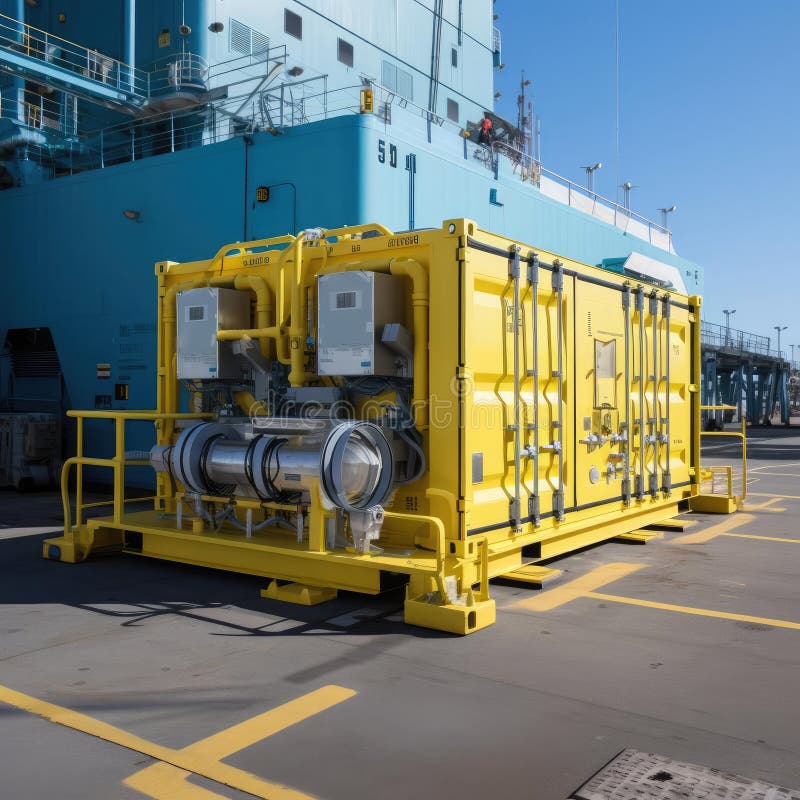 Mobile Nuclear Reactor stock illustration. Illustration of technology ...