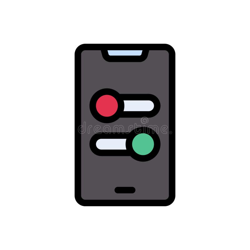 Mobile on off stock vector. Illustration of element - 217758589