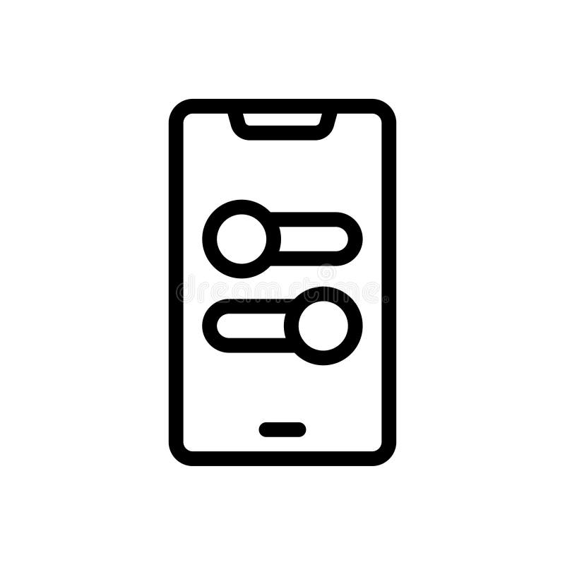 Mobile on off stock vector. Illustration of component - 217759051