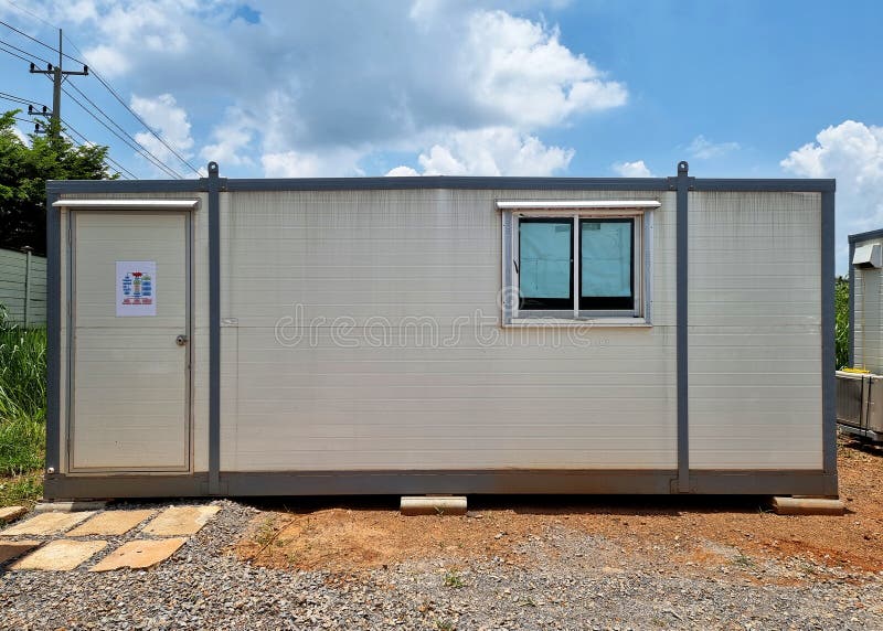 Mobile Office Buildings or Container Site Office Stock Image - Image of ...