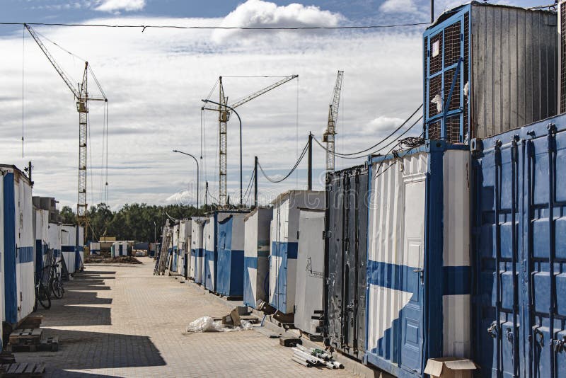 Mobile Office Buildings or Container Site Office for Construction Site ...