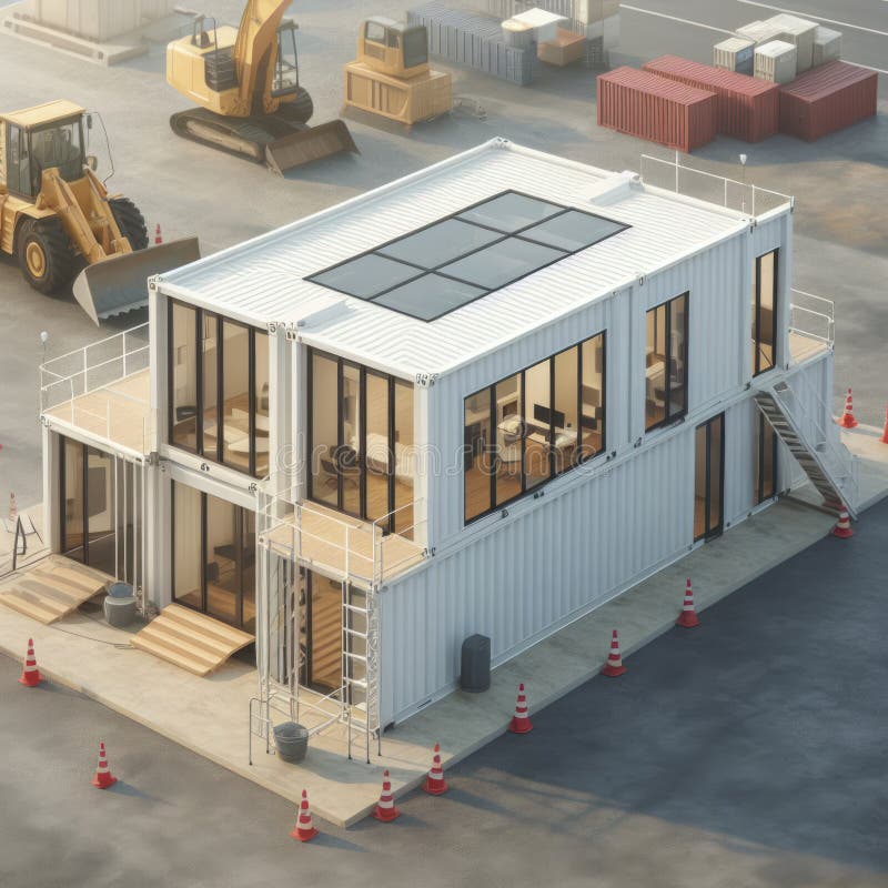 Mobile Office Buildings or Container Site Office for Construction Site ...