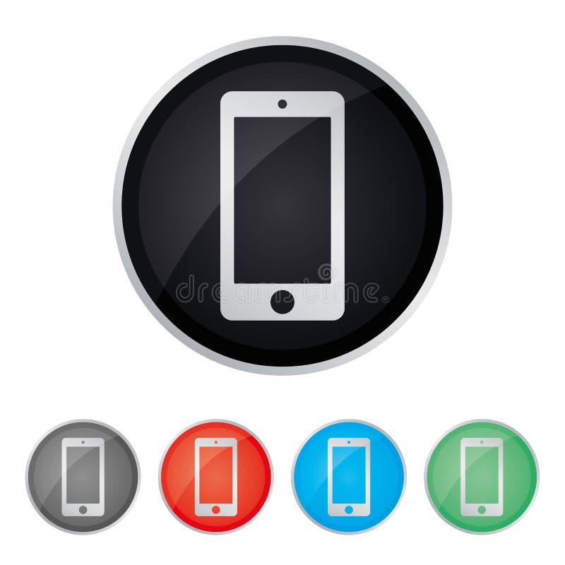 Mobile Ohone Smartphone Support Contact Icon for Web Site Vector Eps10 ...