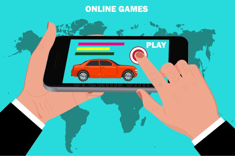 Online Games Control Mouse Computer Stock Illustration - Illustration ...