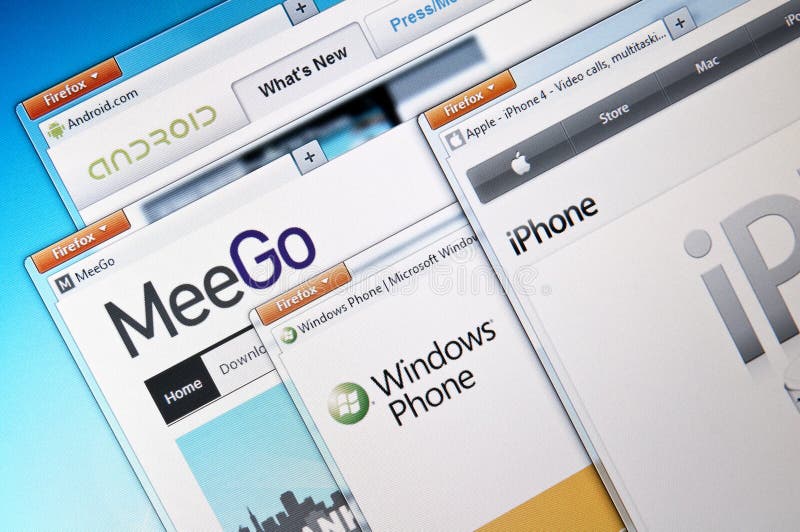 Mobile operating systems editorial photo. Image of editorial - 20791531