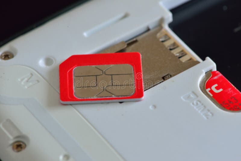Mobile operator SIM card stock image. Image of communication - 145927119