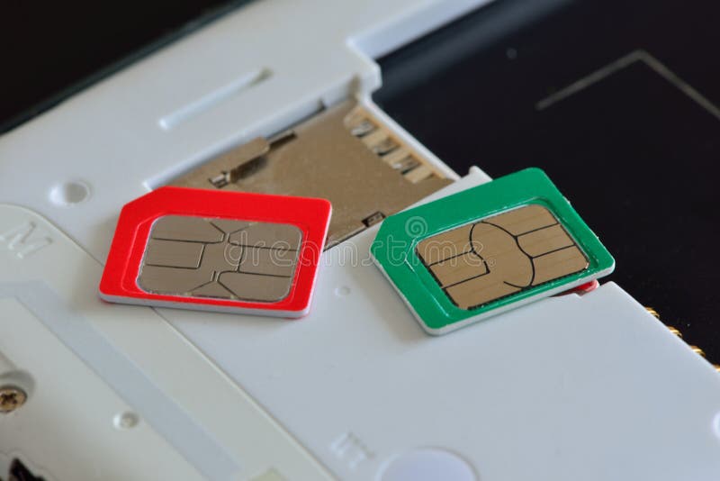 Mobile operator SIM card stock image. Image of module - 145927105