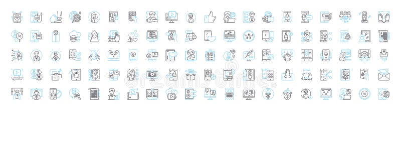 Vector Responsiveness Icons. Editable Stroke Line Icon Set. Simple ...