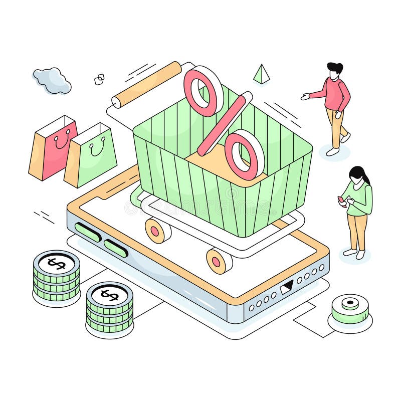 Mobile Order Confirmed stock illustration. Illustration of vector ...