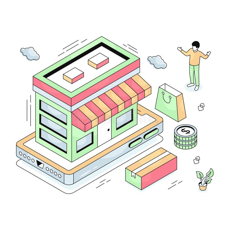 Mobile Order Confirmed stock illustration. Illustration of brand ...