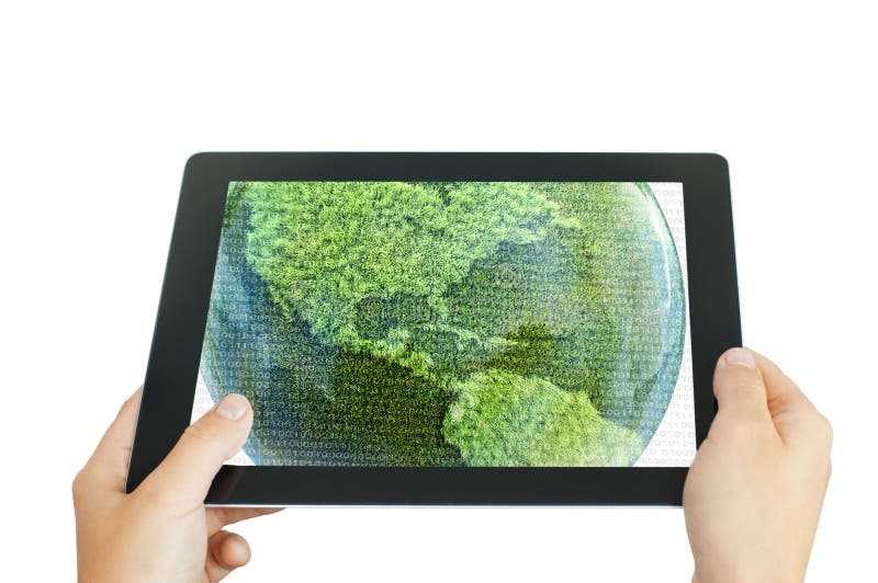 Mobile pad isolated stock illustration. Illustration of monitor - 44274306