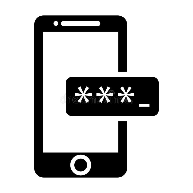 Password Lock Icon stock illustration. Illustration of protection ...