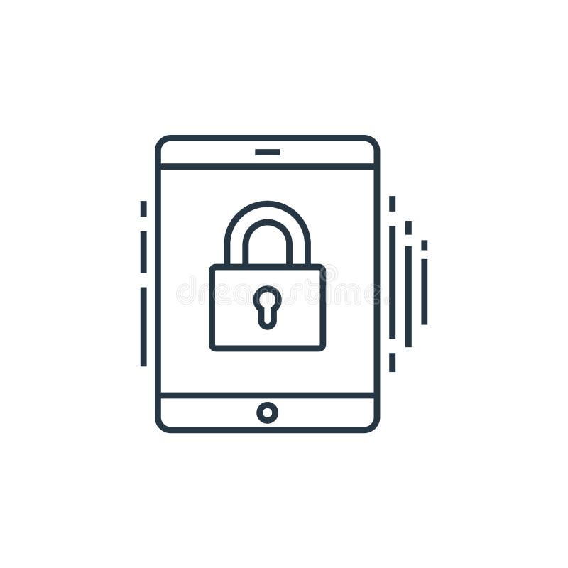 Mobile Data Icon Vector from Basic Ui Concept. Thin Line Illustration ...