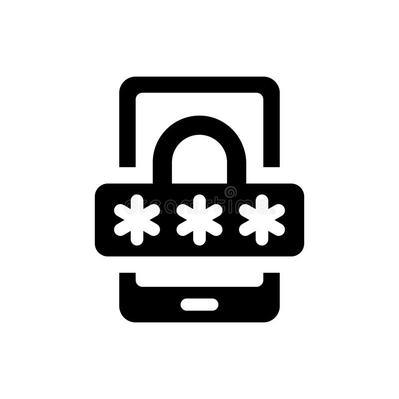 Password Protection and Safety Access Icon Isolated on Transparent ...