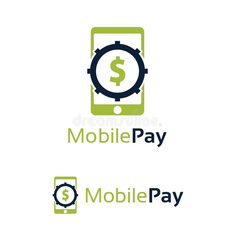 Mobile Pay Logo Template Design Stock Vector - Illustration of currency ...