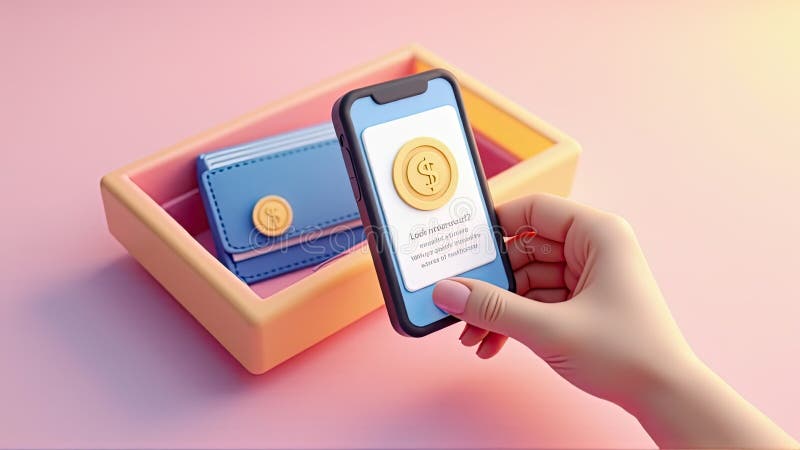 Mobile Payment App Interface Stock Illustration - Illustration of ...