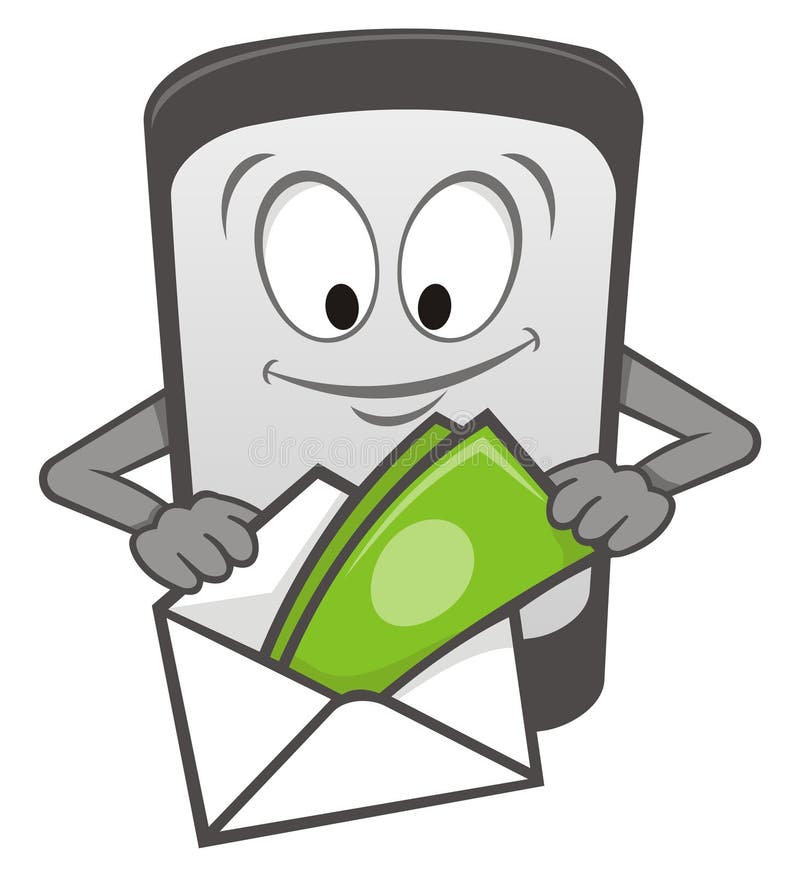 Mobile payment cartoon stock vector. Illustration of mobile - 19224557