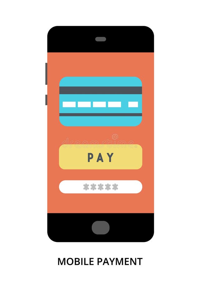 Mobile Payment Concept on Black Smartphone with Different User ...