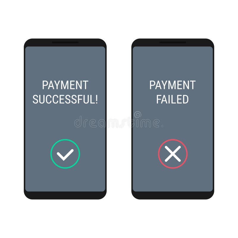 Mobile Payment Confirmation Screen Stock Illustration - Illustration of ...