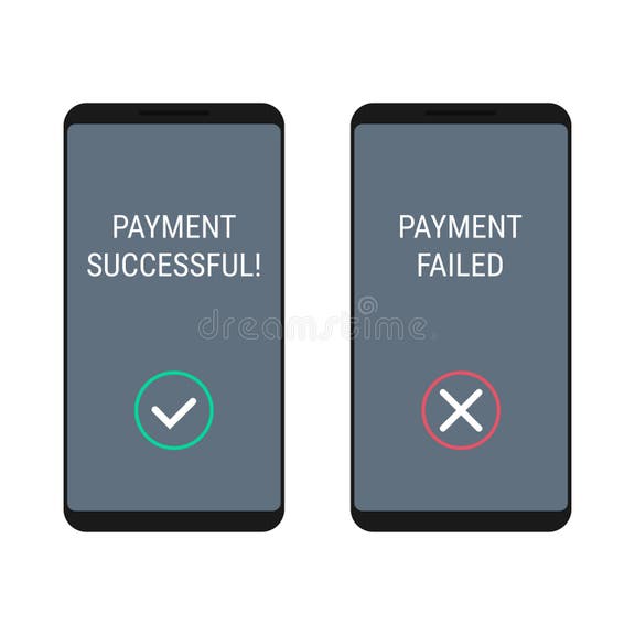Mobile Payment Confirmation Screen Stock Illustration - Illustration of ...
